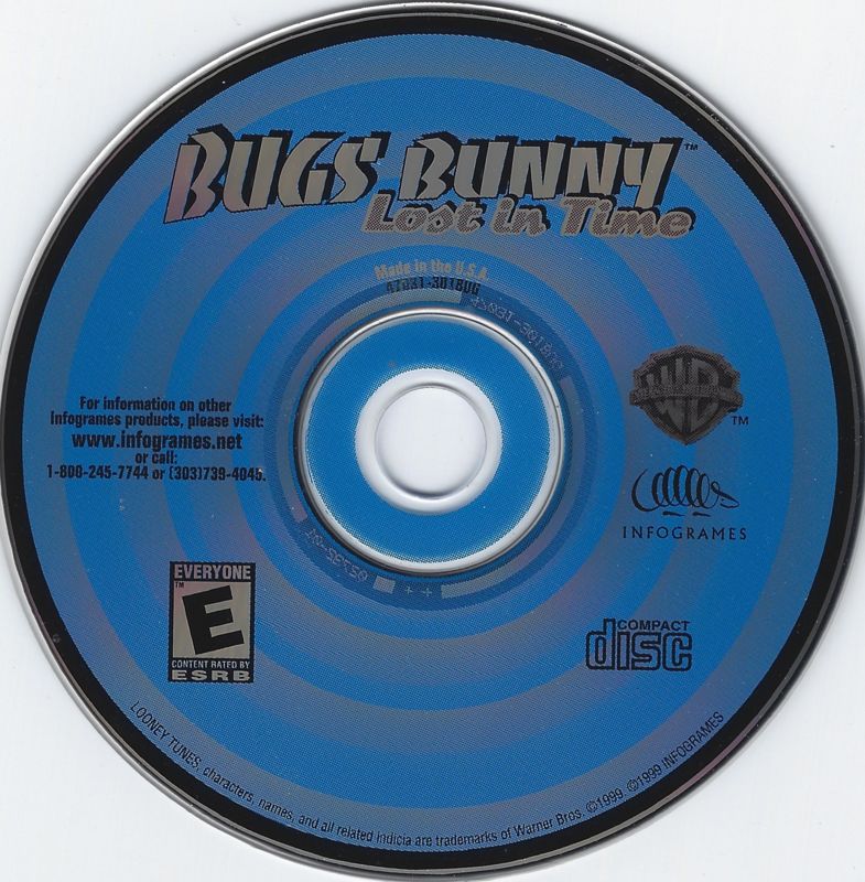 Bugs Bunny: Lost in Time cover or packaging material - MobyGames
