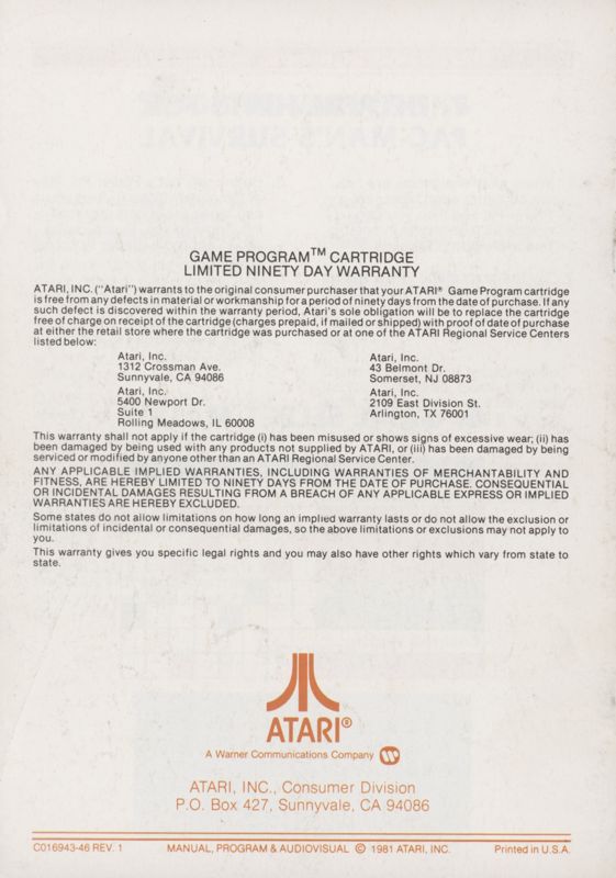 Pac-Man cover or packaging material - MobyGames