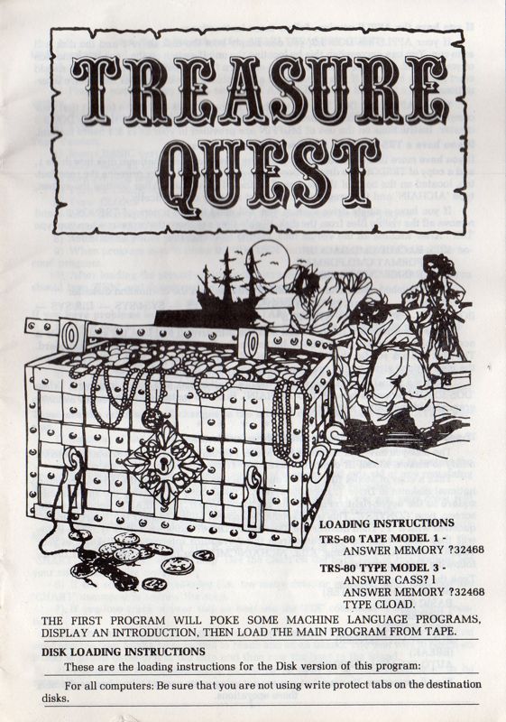 Treasure Quest cover or packaging material - MobyGames