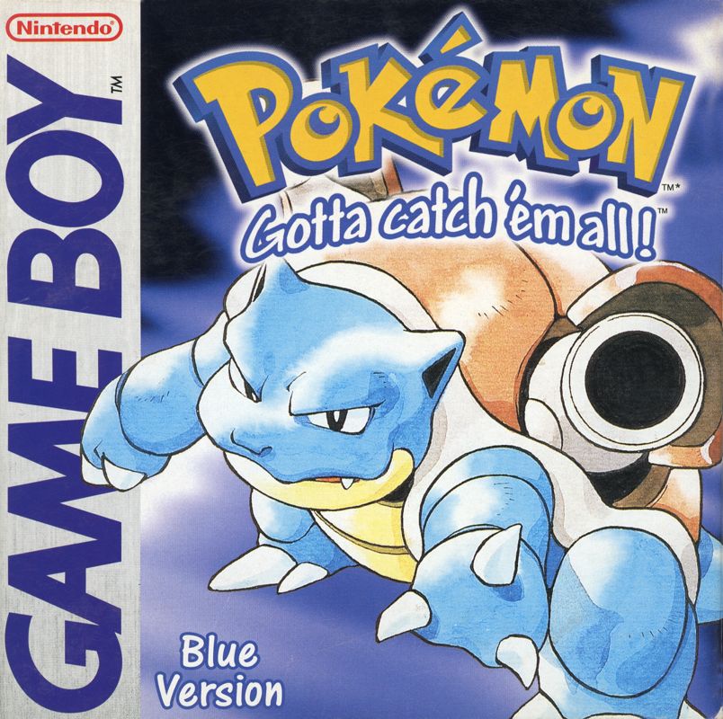 Pokémon Blue Version cover or packaging material - MobyGames