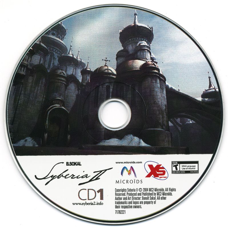 Syberia II cover or packaging material - MobyGames
