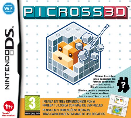 Picross 3D cover or packaging material - MobyGames