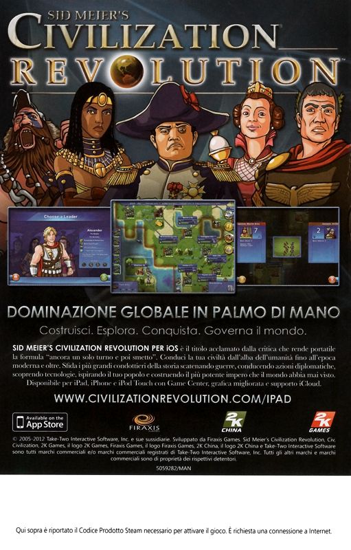 Sid Meier's Civilization V: Gods and Kings cover or packaging material ...