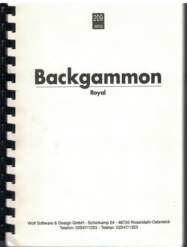 Backgammon Royal (1996) - MobyGames