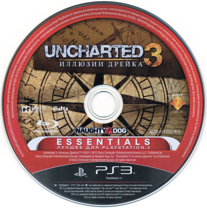 Uncharted 3: Drake's Deception cover or packaging material - MobyGames
