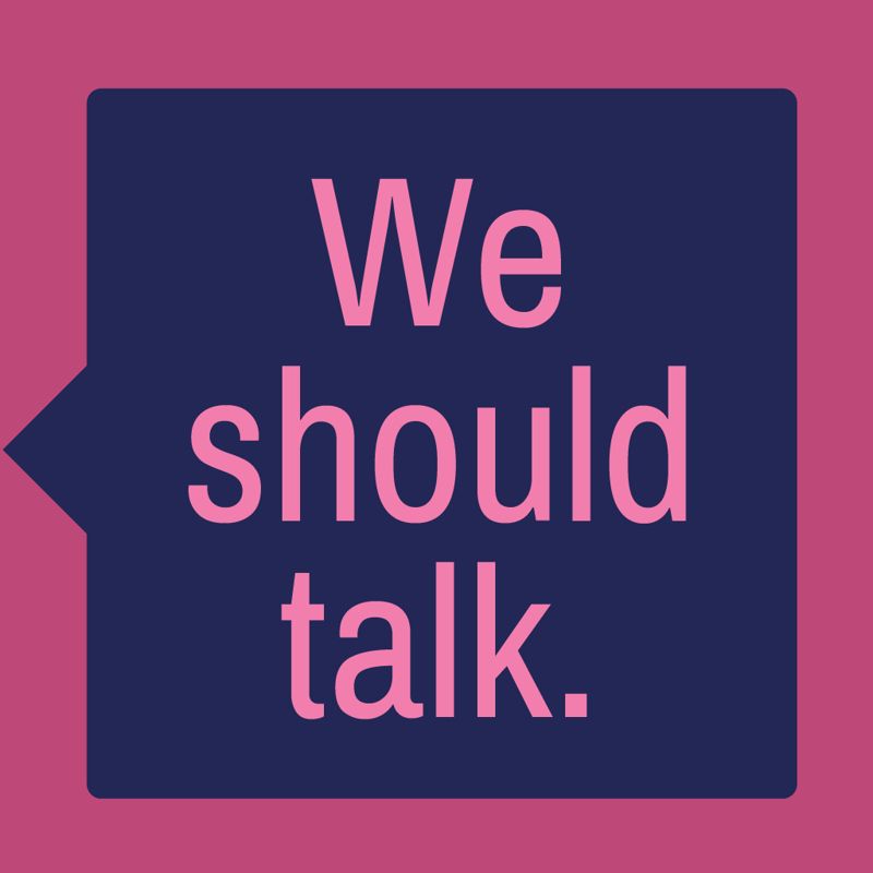 We should talk. cover or packaging material - MobyGames