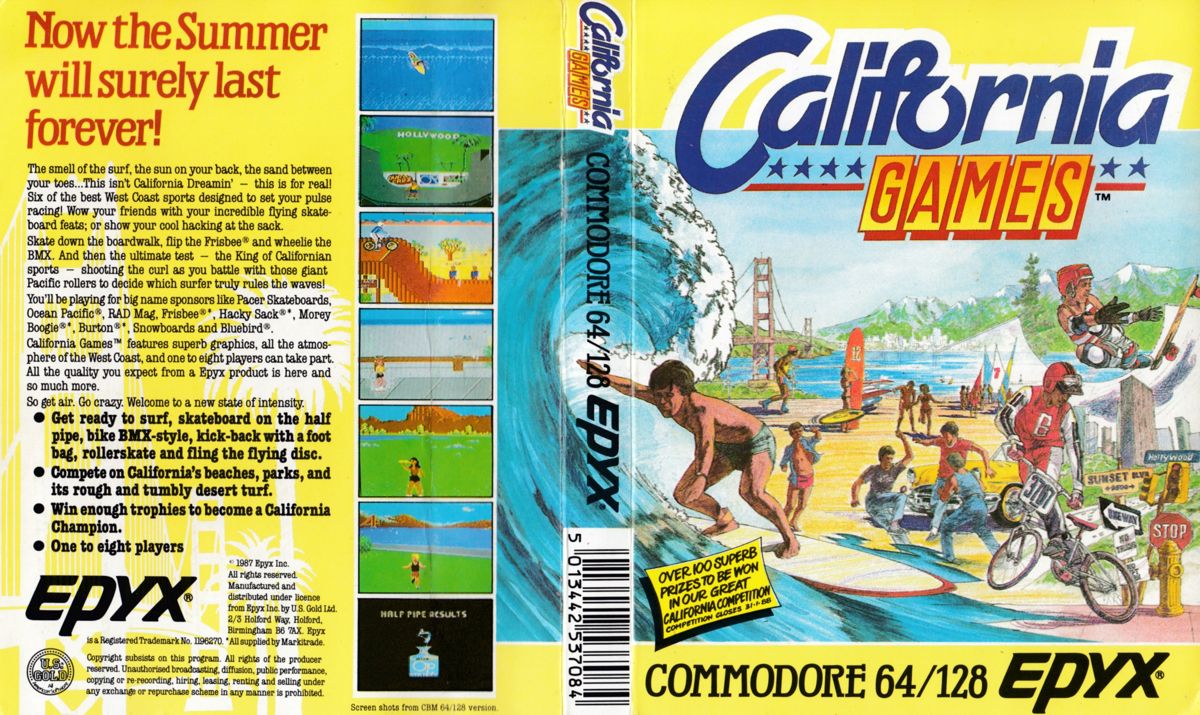 California Games cover or packaging material - MobyGames