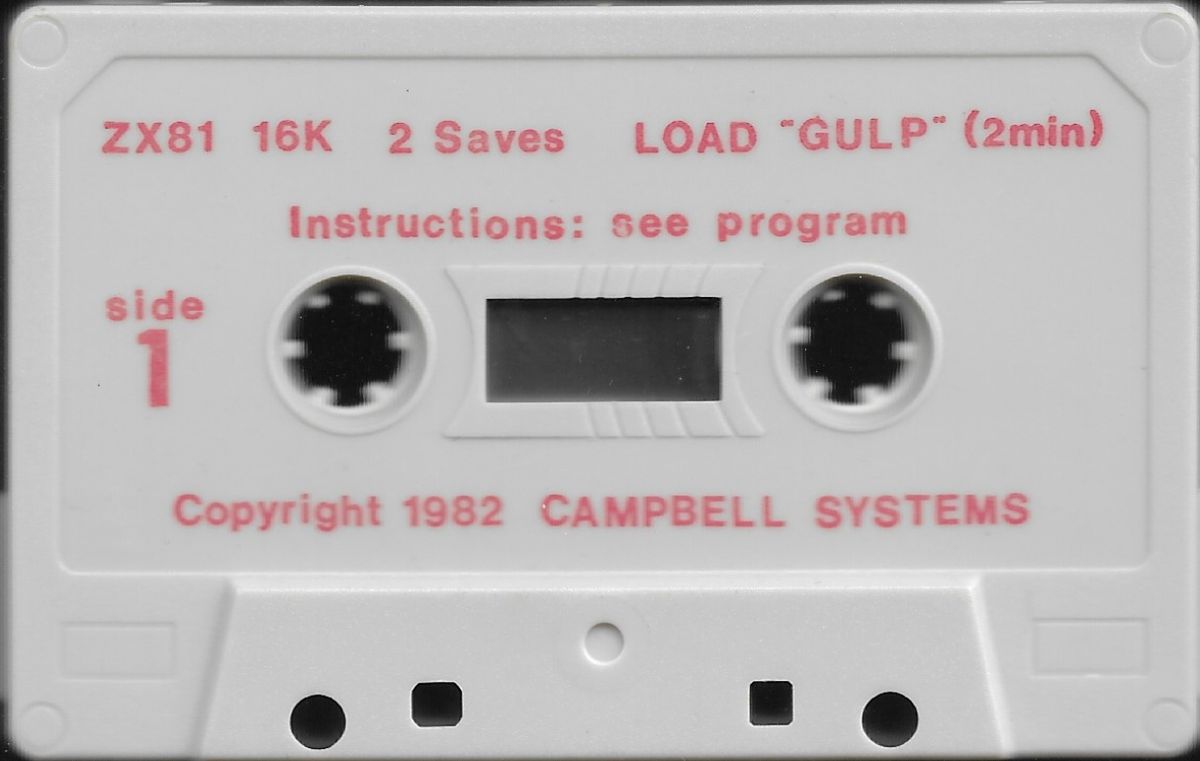 Gulp! cover or packaging material - MobyGames