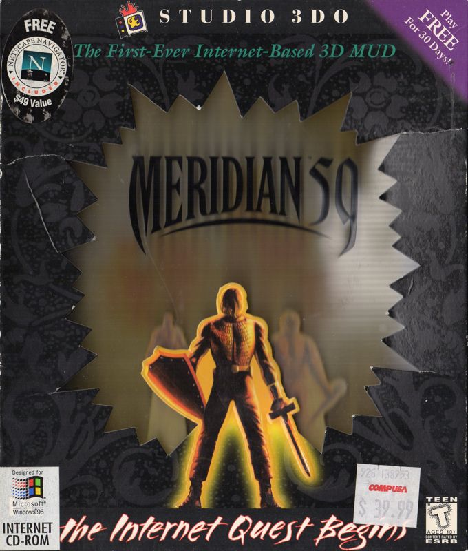 Meridian 59 cover or packaging material - MobyGames