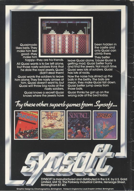 Quasimodo cover or packaging material - MobyGames