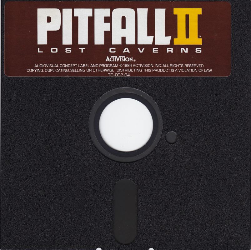 Pitfall II: Lost Caverns cover or packaging material - MobyGames