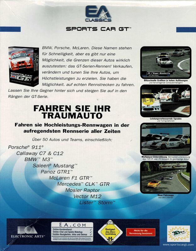 Sports Car GT cover or packaging material - MobyGames