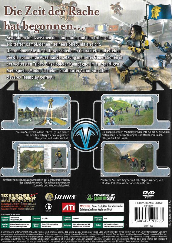Tribes: Vengeance cover or packaging material - MobyGames