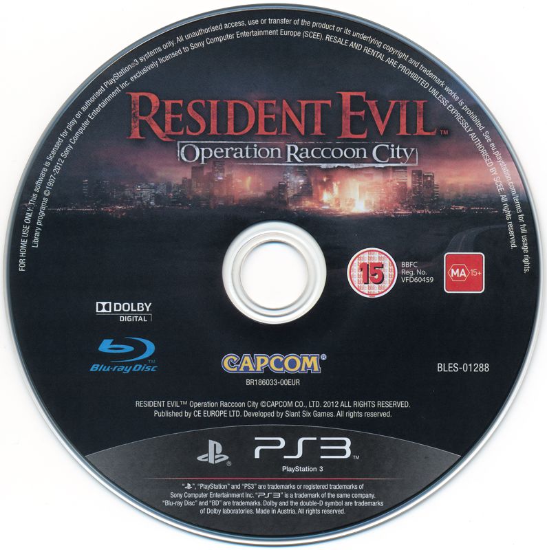 Resident Evil: Operation Raccoon City cover or packaging material ...