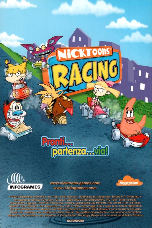 Nicktoons Racing cover or packaging material - MobyGames