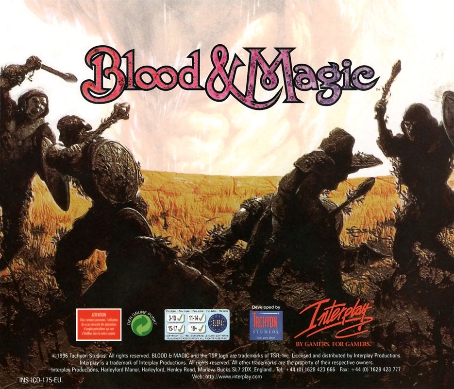 Blood & Magic cover or packaging material - MobyGames