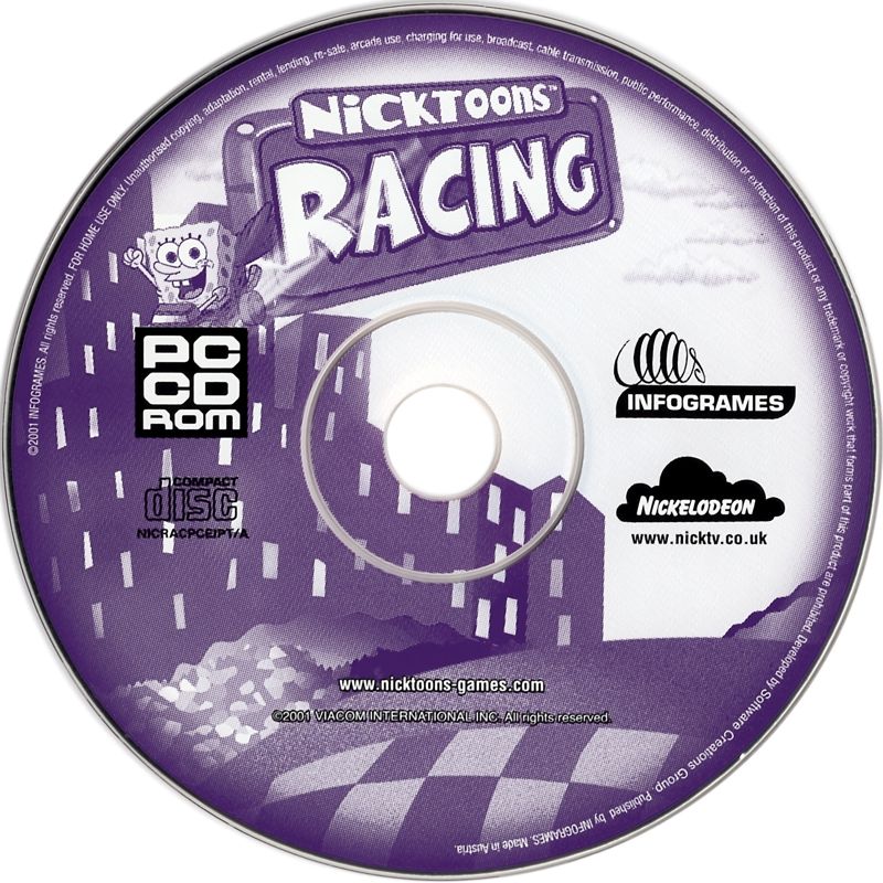 Nicktoons Racing cover or packaging material - MobyGames