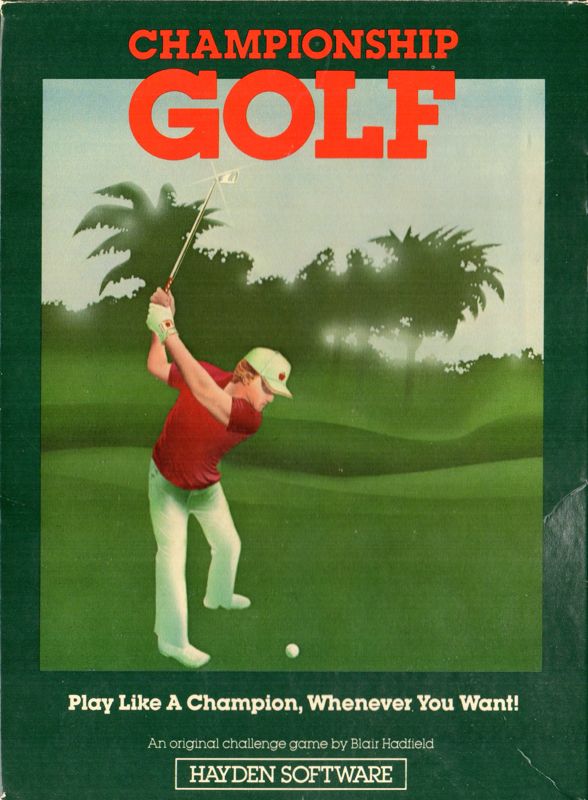 Championship Golf cover or packaging material - MobyGames