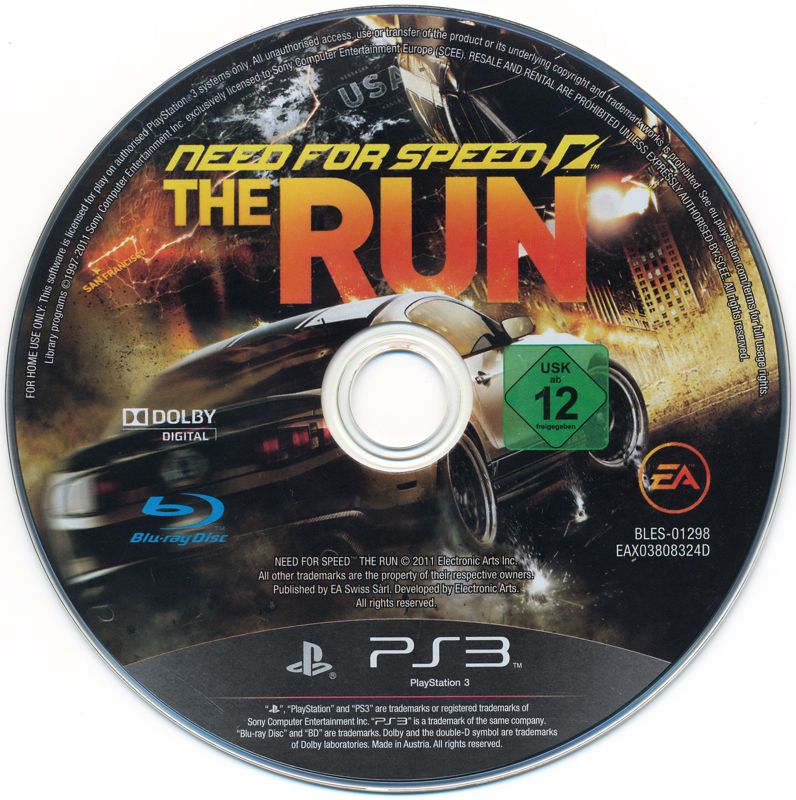 Need for Speed: The Run cover or packaging material - MobyGames