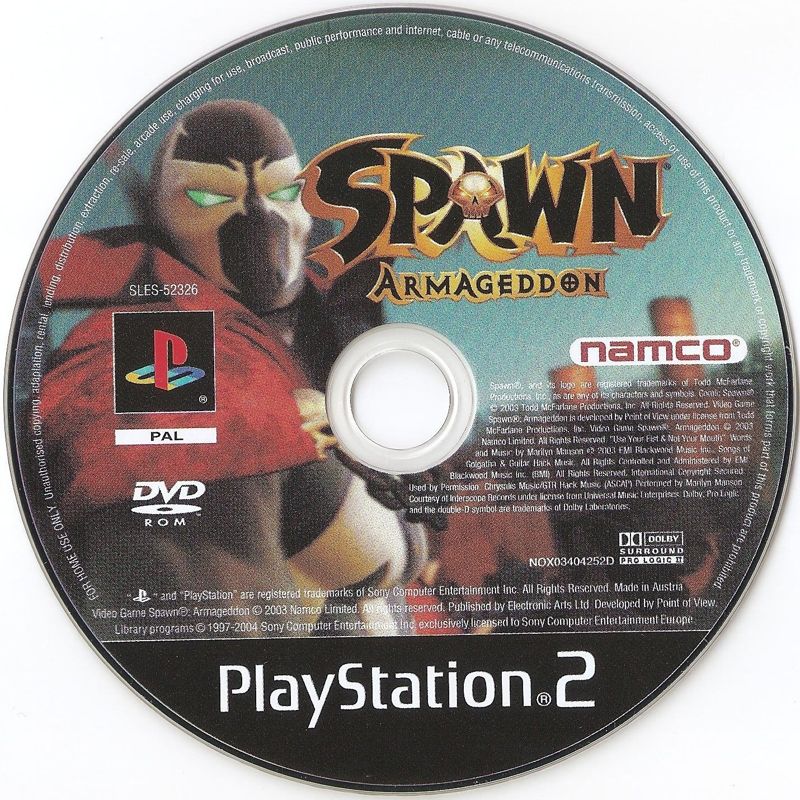 Spawn: Armageddon cover or packaging material - MobyGames