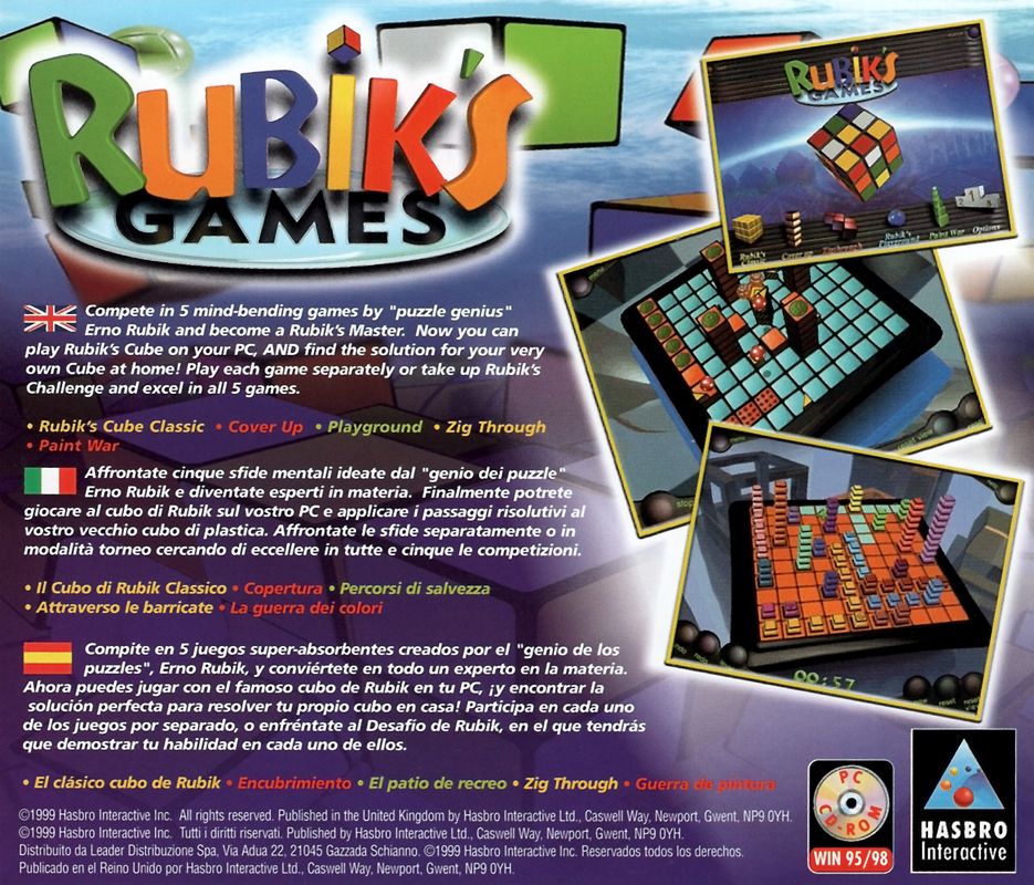 Rubik's Games cover or packaging material - MobyGames