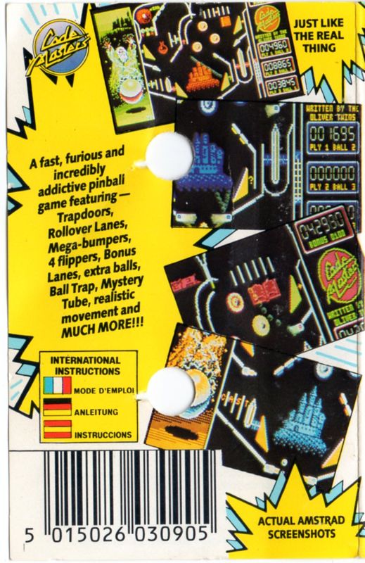 Advanced Pinball Simulator cover or packaging material - MobyGames