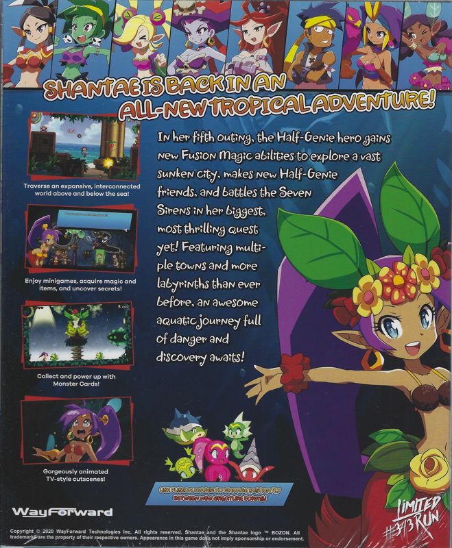 Shantae and the Seven Sirens: Collector's Edition cover or packaging ...