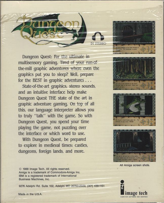 Dungeon Quest cover or packaging material - MobyGames