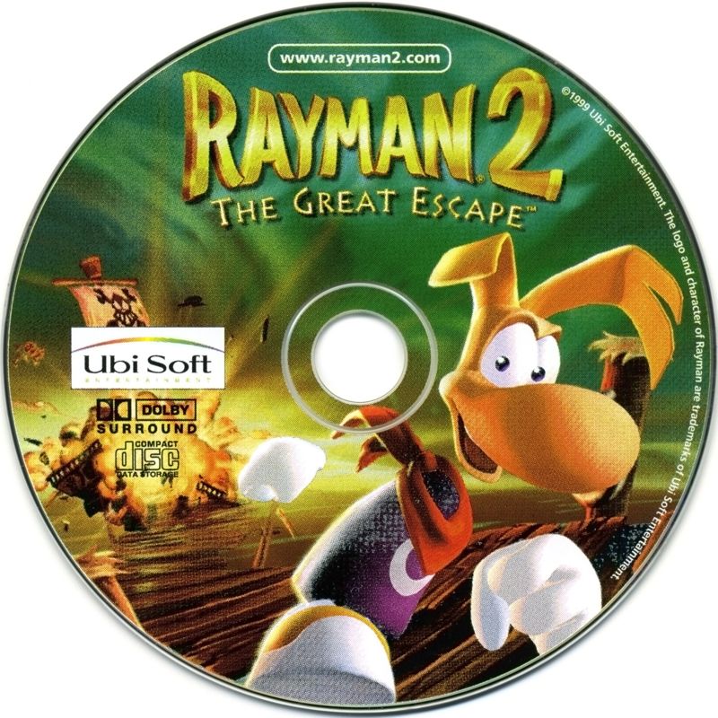 Rayman 2: The Great Escape cover or packaging material - MobyGames