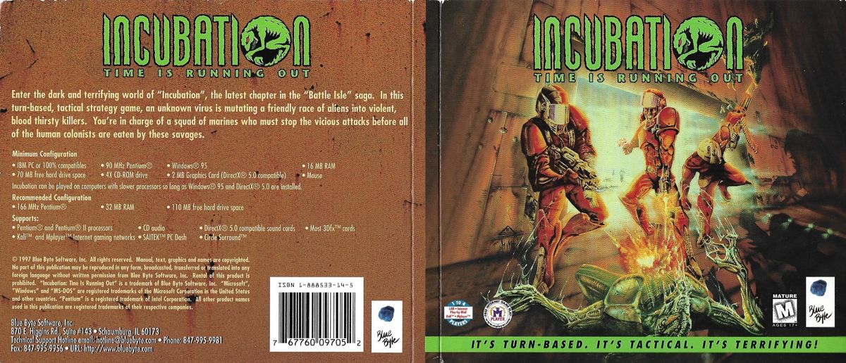 Incubation: Time is Running Out cover or packaging material - MobyGames