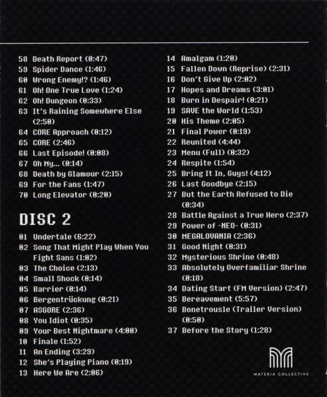 Undertale (Collector's Edition) cover or packaging material - MobyGames