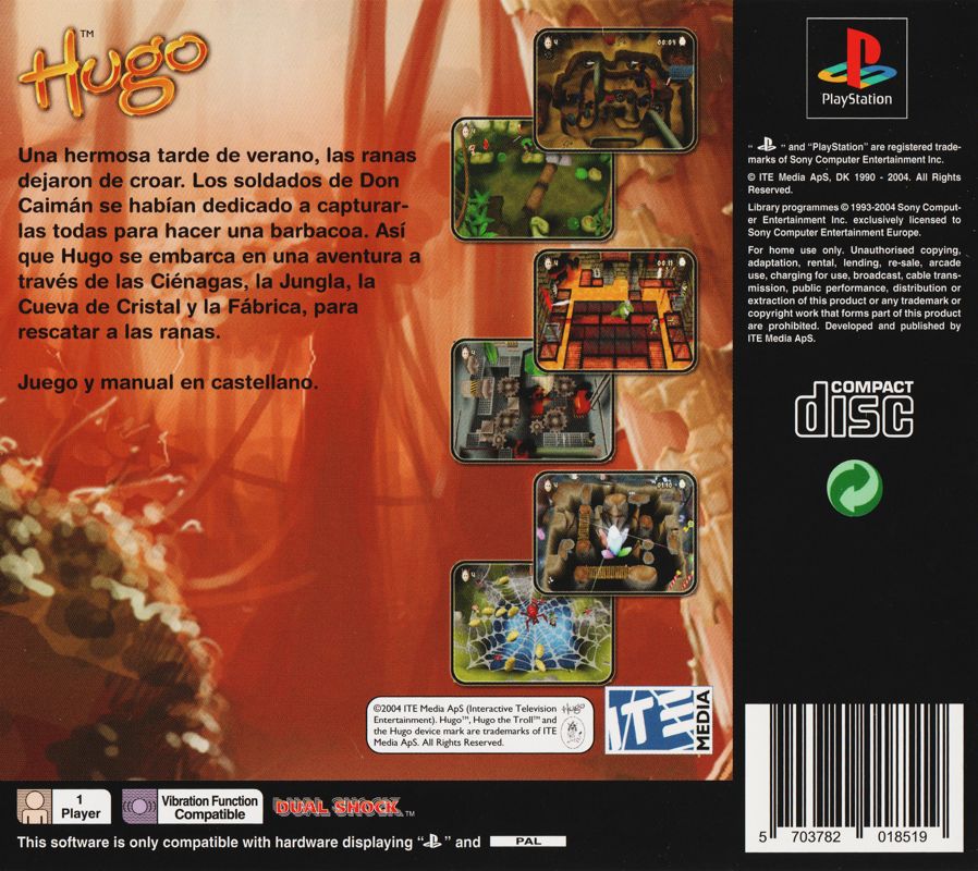 Hugo: Frog Fighter cover or packaging material - MobyGames