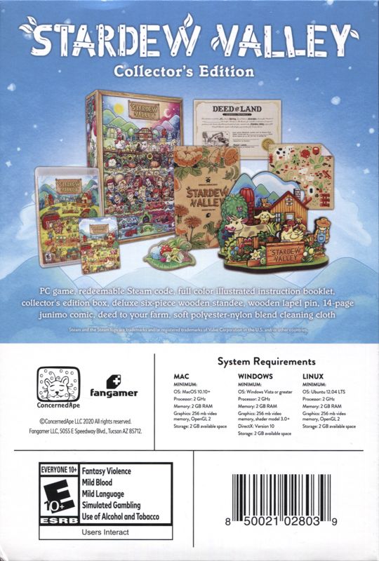 Stardew Valley (Collector's Edition) cover or packaging material ...