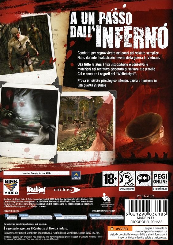 Shellshock 2: Blood Trails cover or packaging material - MobyGames
