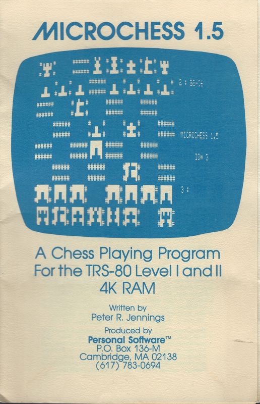 Microchess cover or packaging material - MobyGames