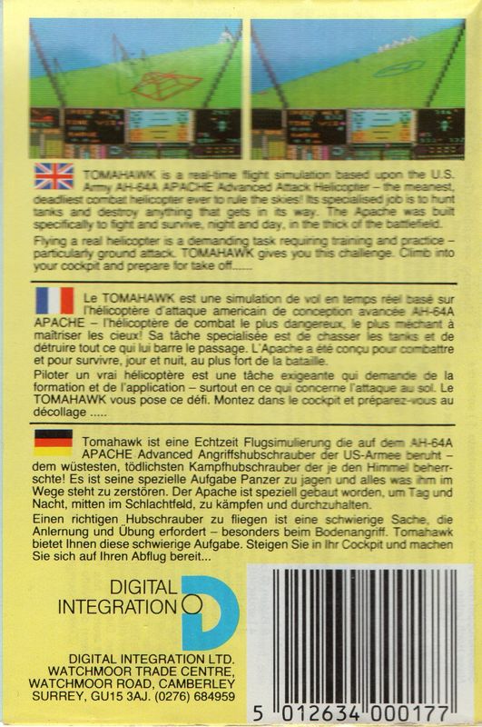 Tomahawk cover or packaging material - MobyGames