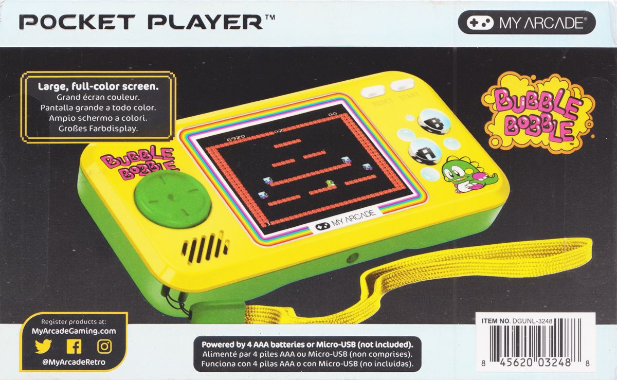 Bubble Bobble: Pocket Player cover or packaging material - MobyGames