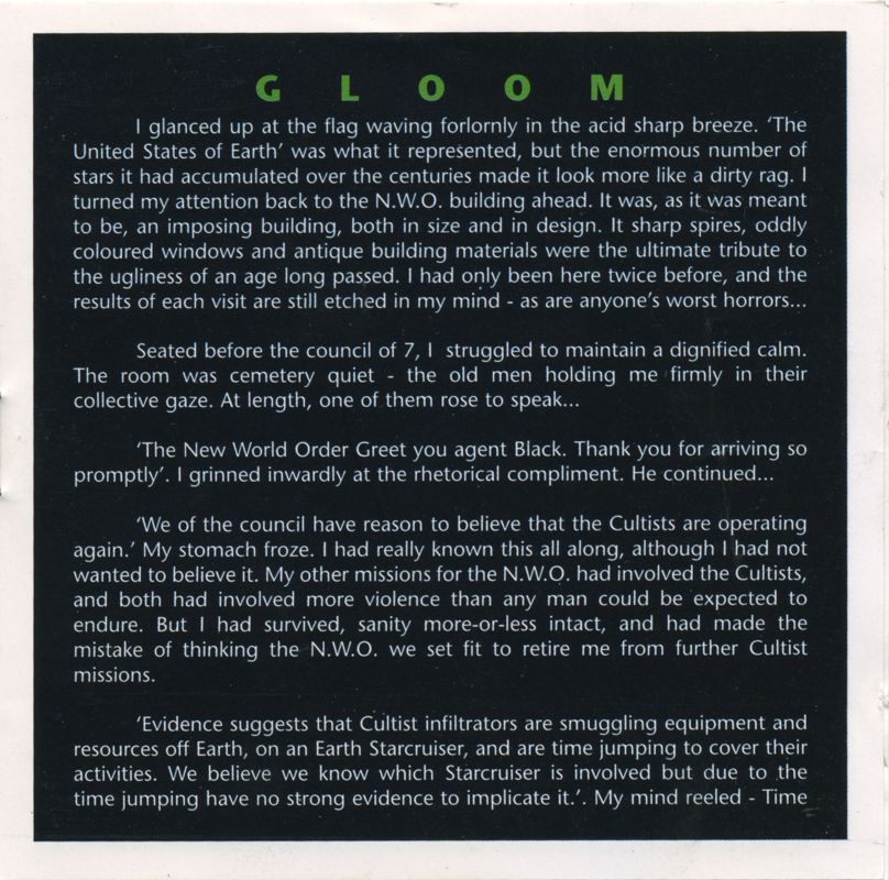 Gloom cover or packaging material - MobyGames