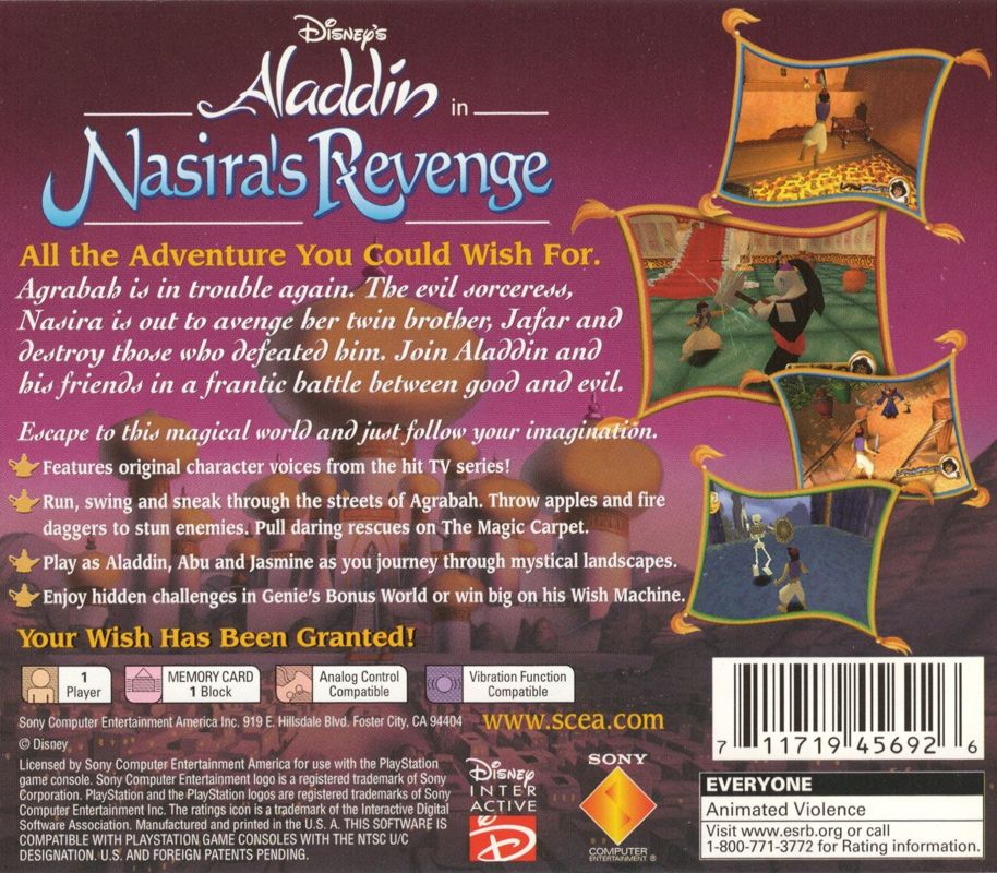 Disney's Aladdin in Nasira's Revenge cover or packaging material ...