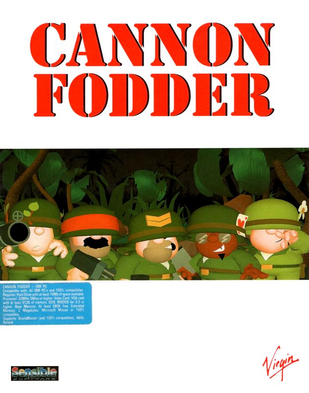 Cannon Fodder cover or packaging material - MobyGames
