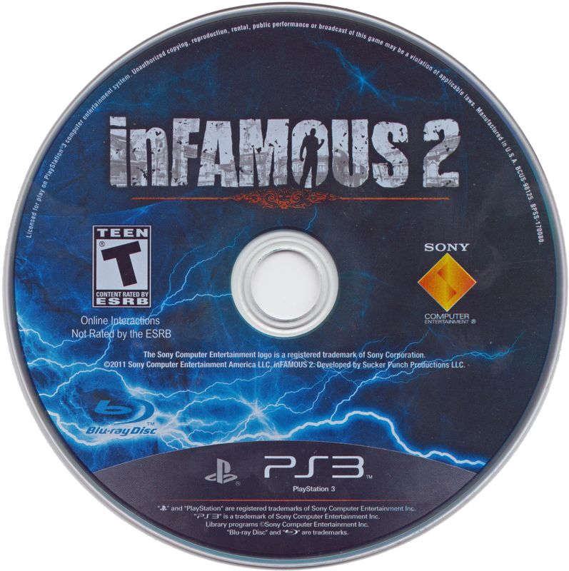 inFAMOUS 2 cover or packaging material - MobyGames