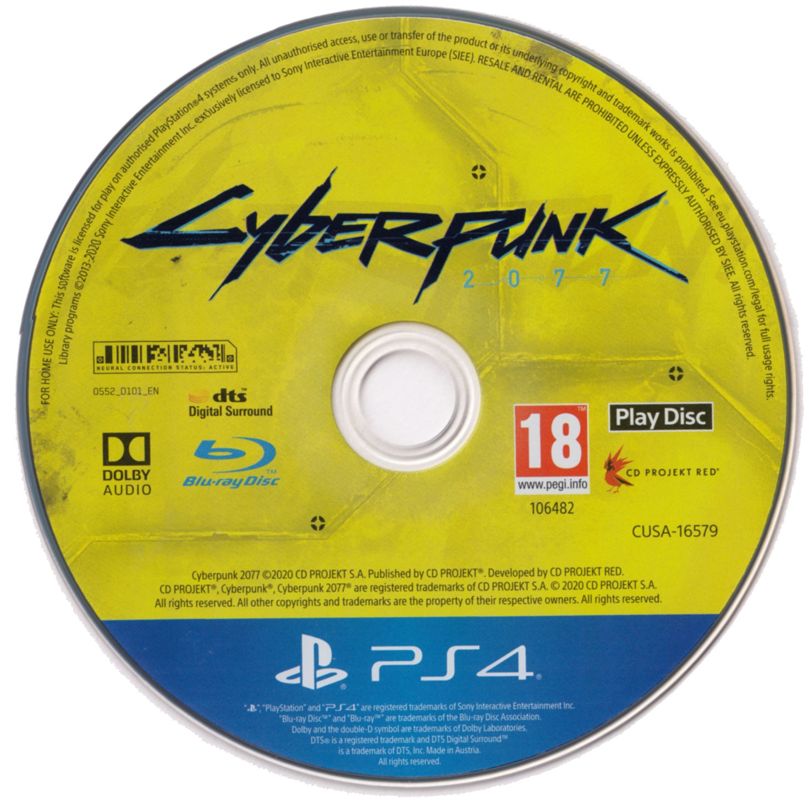 Cyberpunk 2077 cover or packaging material - MobyGames