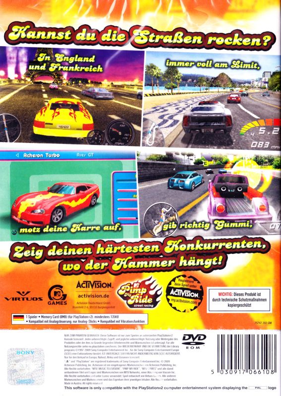 Pimp My Ride: Street Racing cover or packaging material - MobyGames