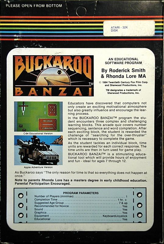 The Adventures of Buckaroo Banzai: Across the Eighth Dimension! cover ...