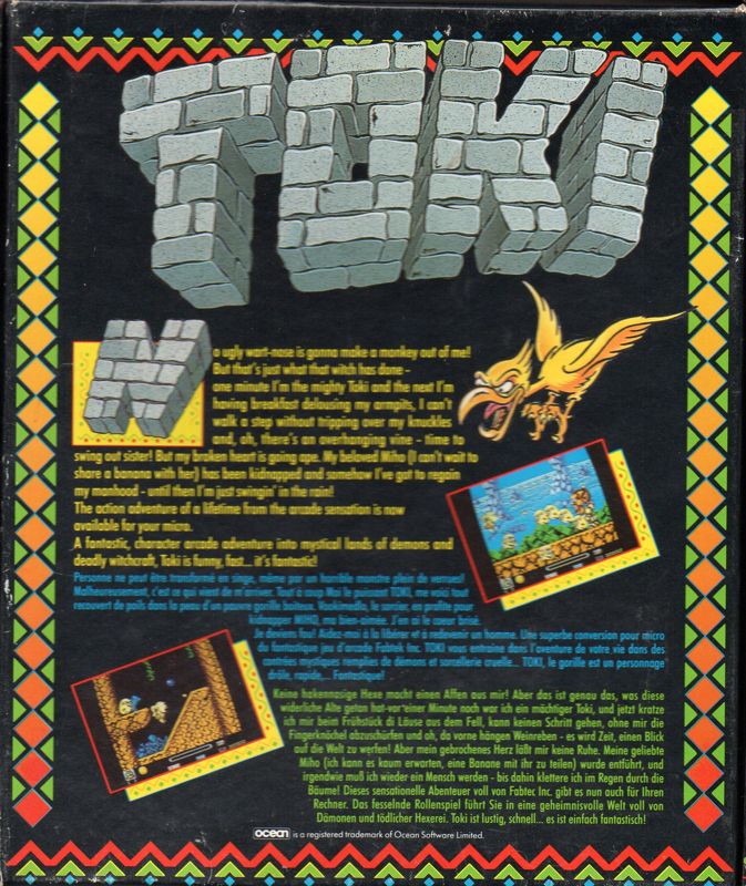 Toki cover or packaging material - MobyGames