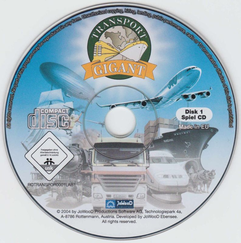 Transport Giant cover or packaging material - MobyGames