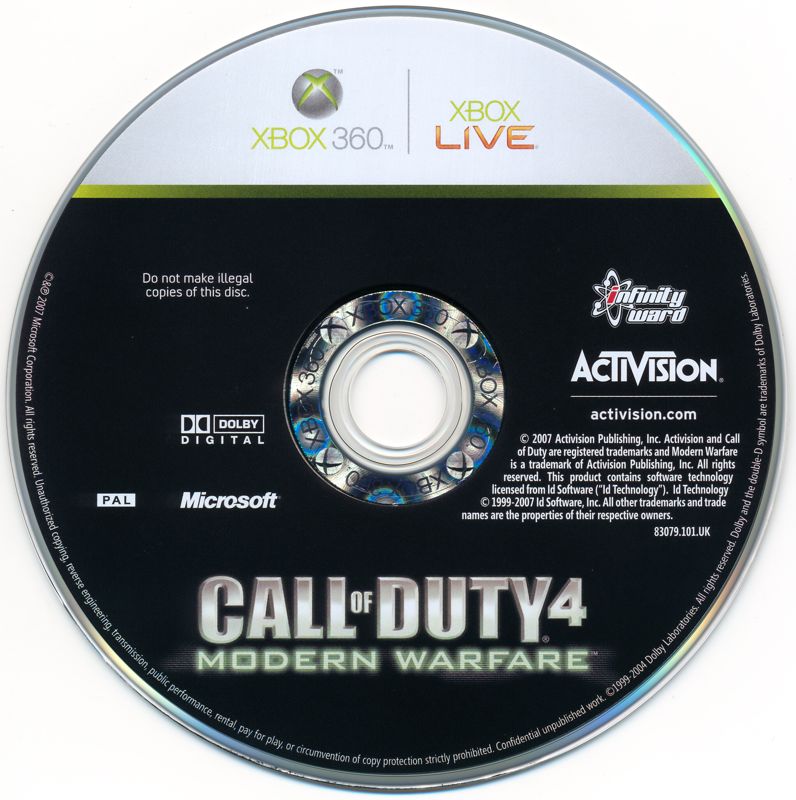 Call of Duty 4: Modern Warfare cover or packaging material - MobyGames