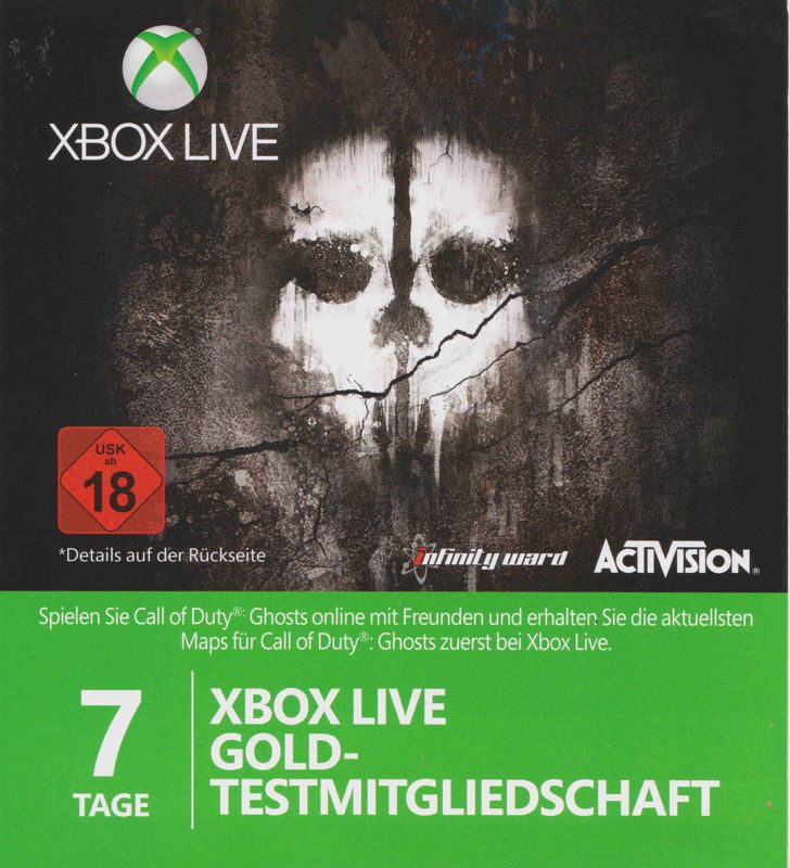 Call of Duty: Ghosts cover or packaging material - MobyGames