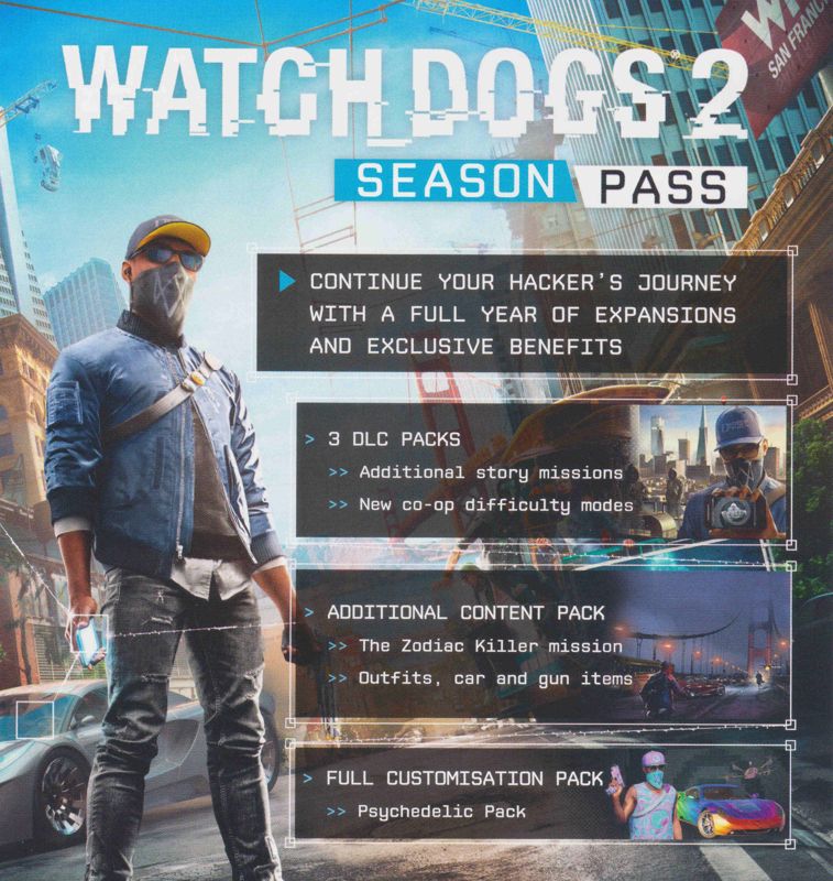 Watch_Dogs 2 cover or packaging material - MobyGames