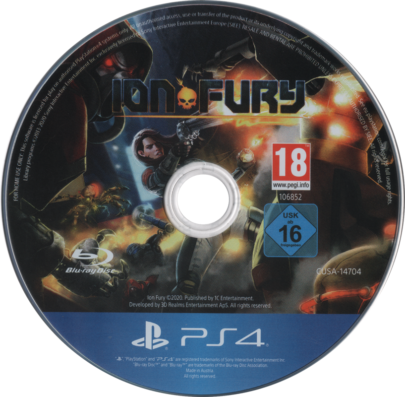 Ion Fury (Physical Edition) cover or packaging material - MobyGames